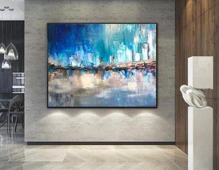 How to decorate an office with original abstract | Trend Gallery Art ...